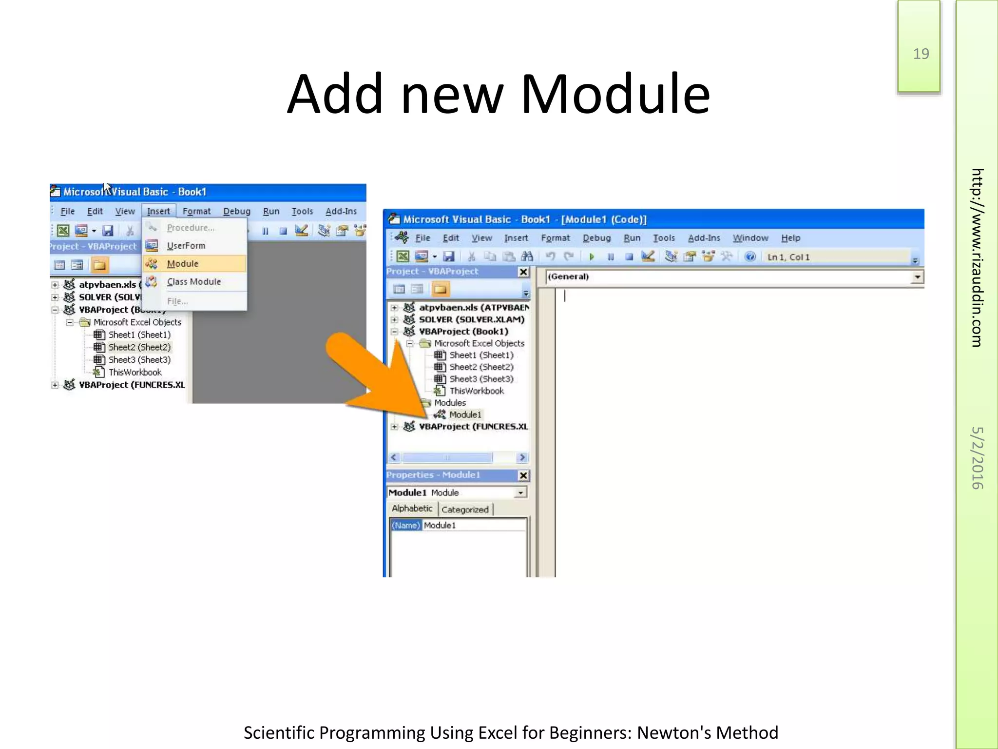 Scientific Programming using Excel for Beginners: Newton's Method | PPT