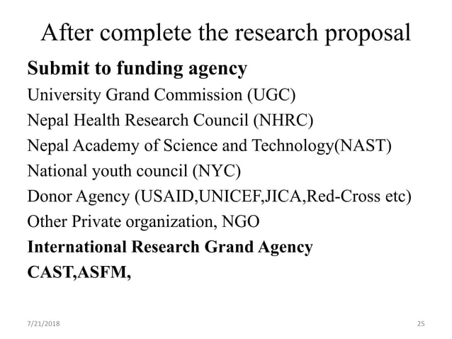 Scientific proposal writing | PPTX | Science