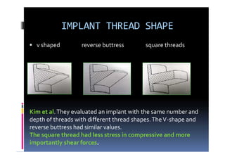 Scientific rationale and biomechanics in implants | PDF