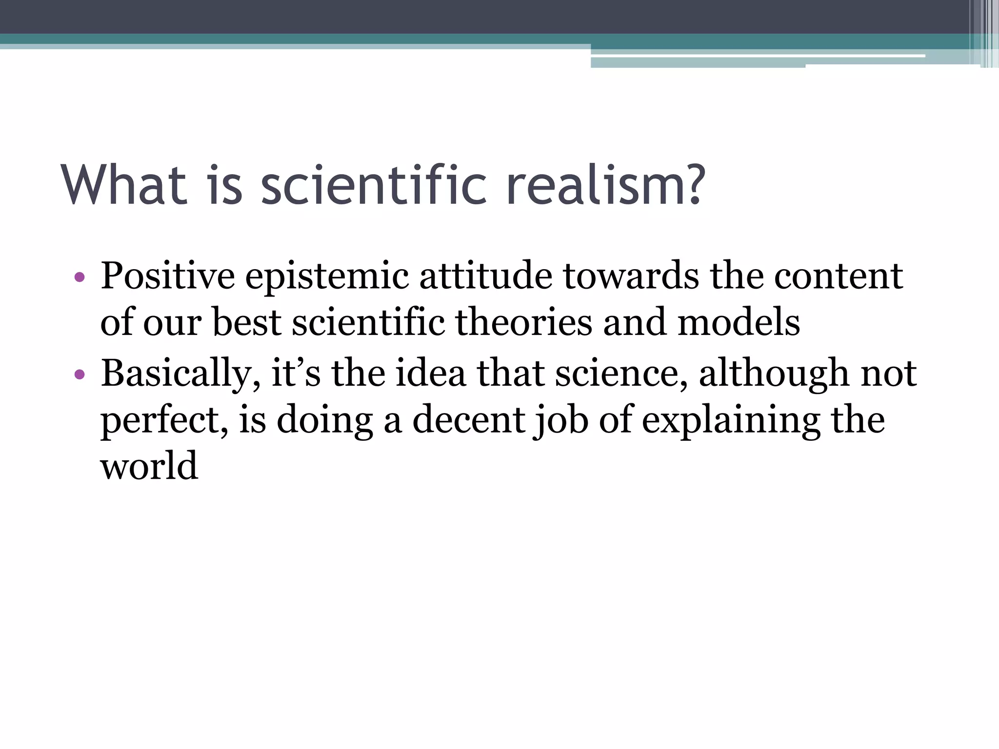 Scientific Realism | PPTX