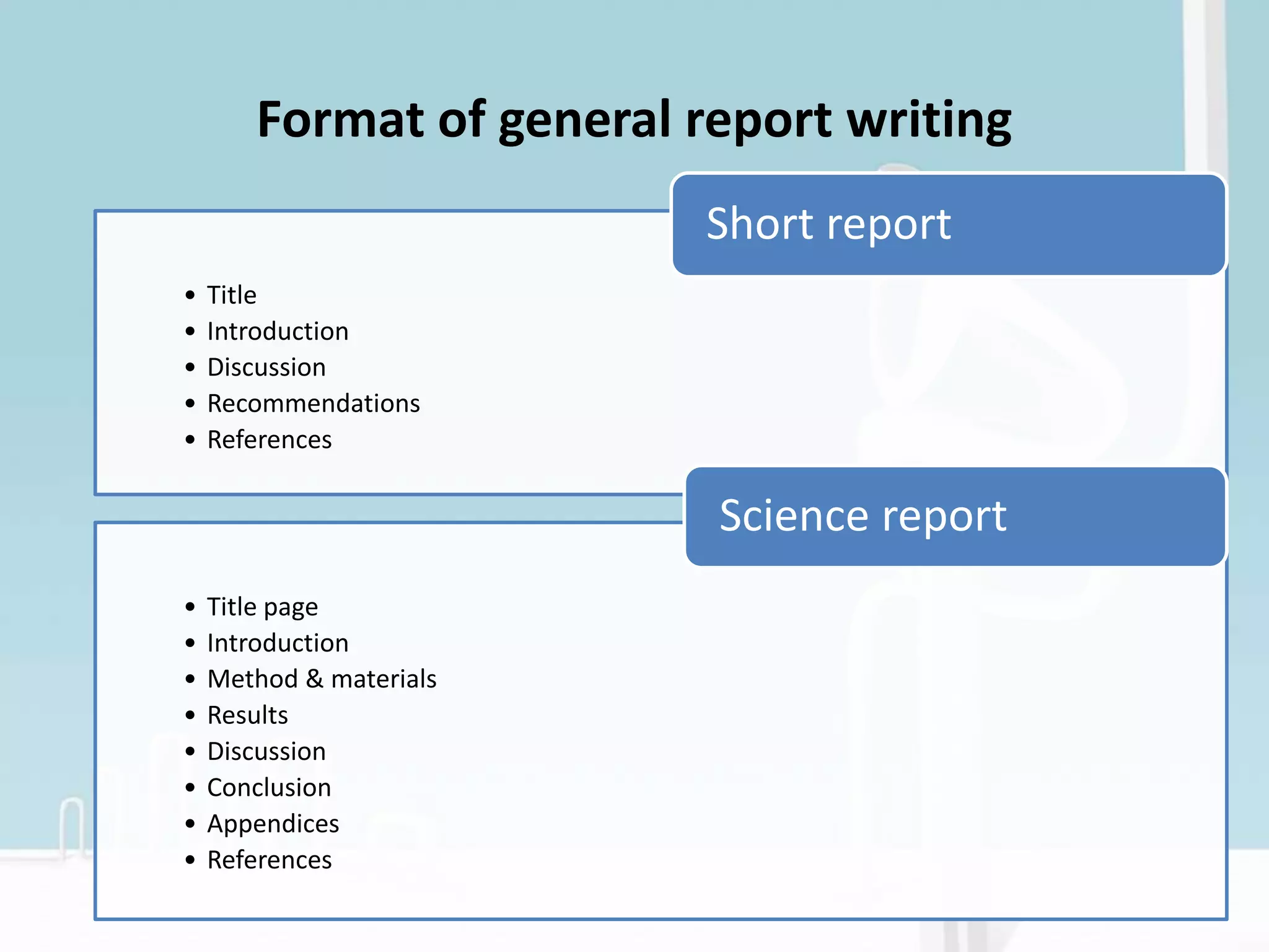 Scientific report writing | PPTX