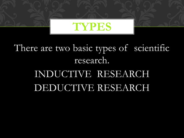 Scientific Research and its Types | PPTX | Physics | Science