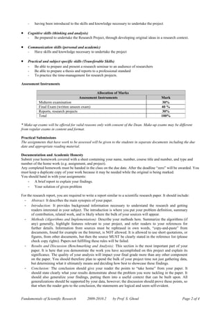 Scientific research syllabus--2009-2010 2 | DOC | Postgraduate ...