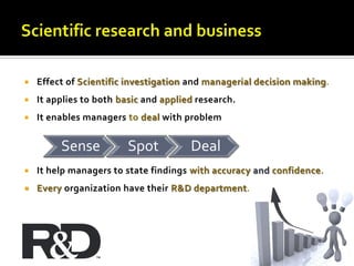 Hallmarks of Scientific Research | PPT