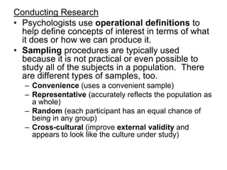 Scientific research in psychology | PDF