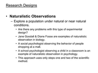 Scientific research in psychology | PDF