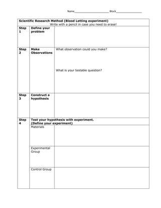 Scientific research method graphic organizers | PDF | Grocery Shopping ...