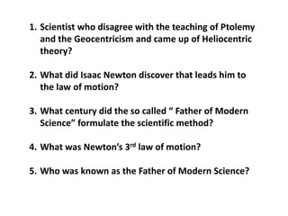 Scientific revolution | PPT