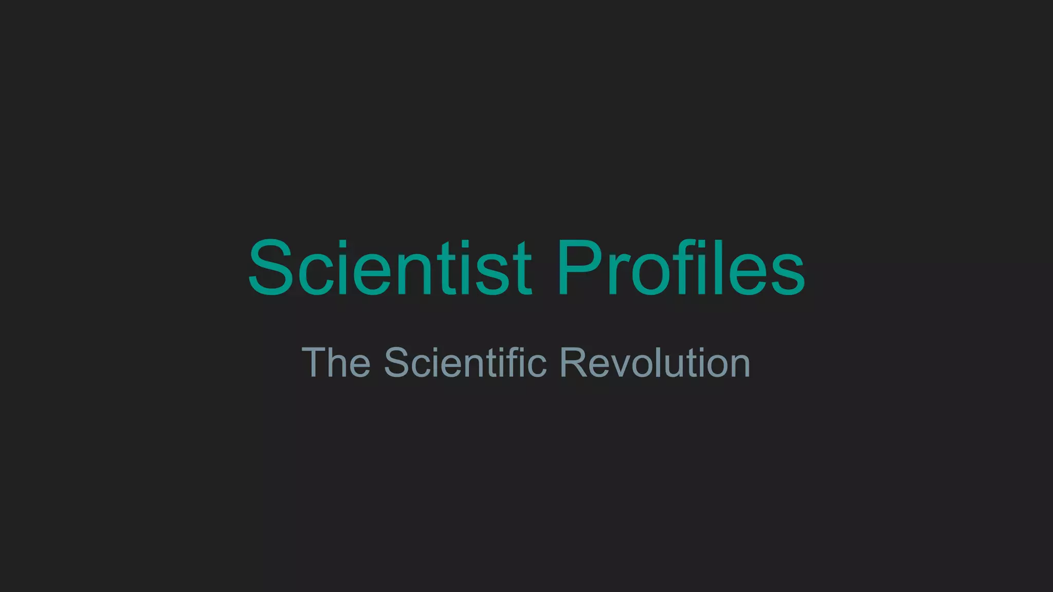 Scientific Profiles | PPTX