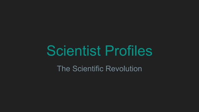 Scientific Profiles | PPTX
