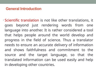 scientific technical translation presentation | PPTX