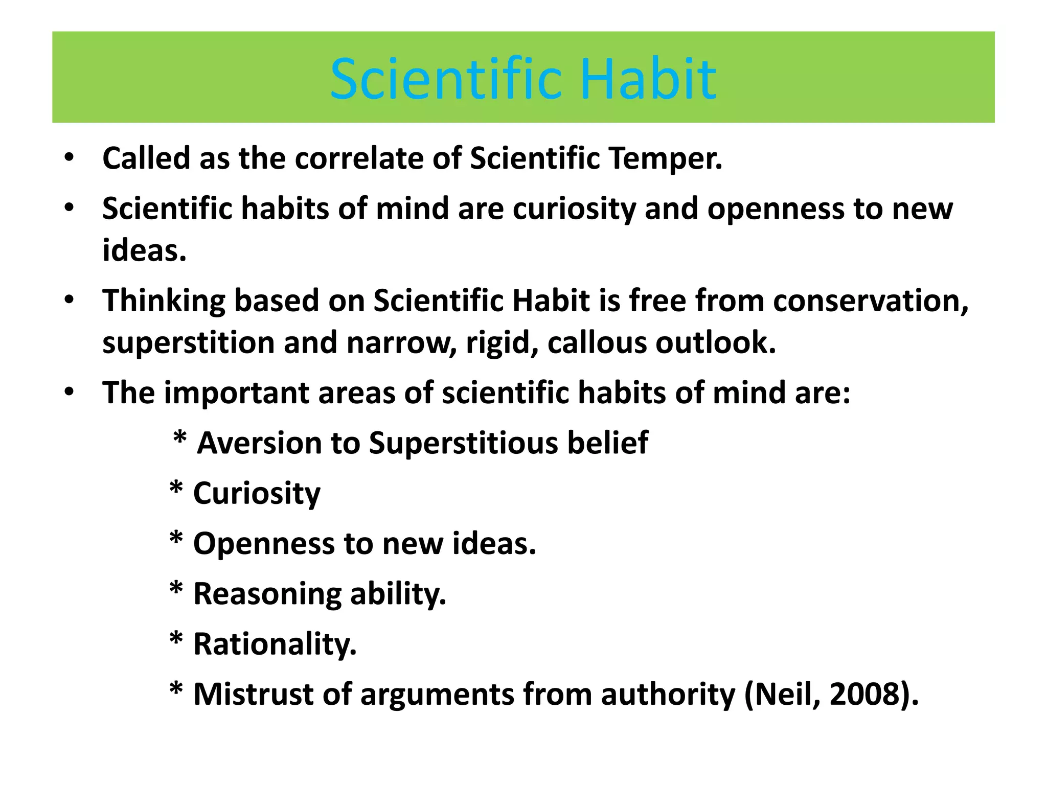 Scientific temper | PPTX