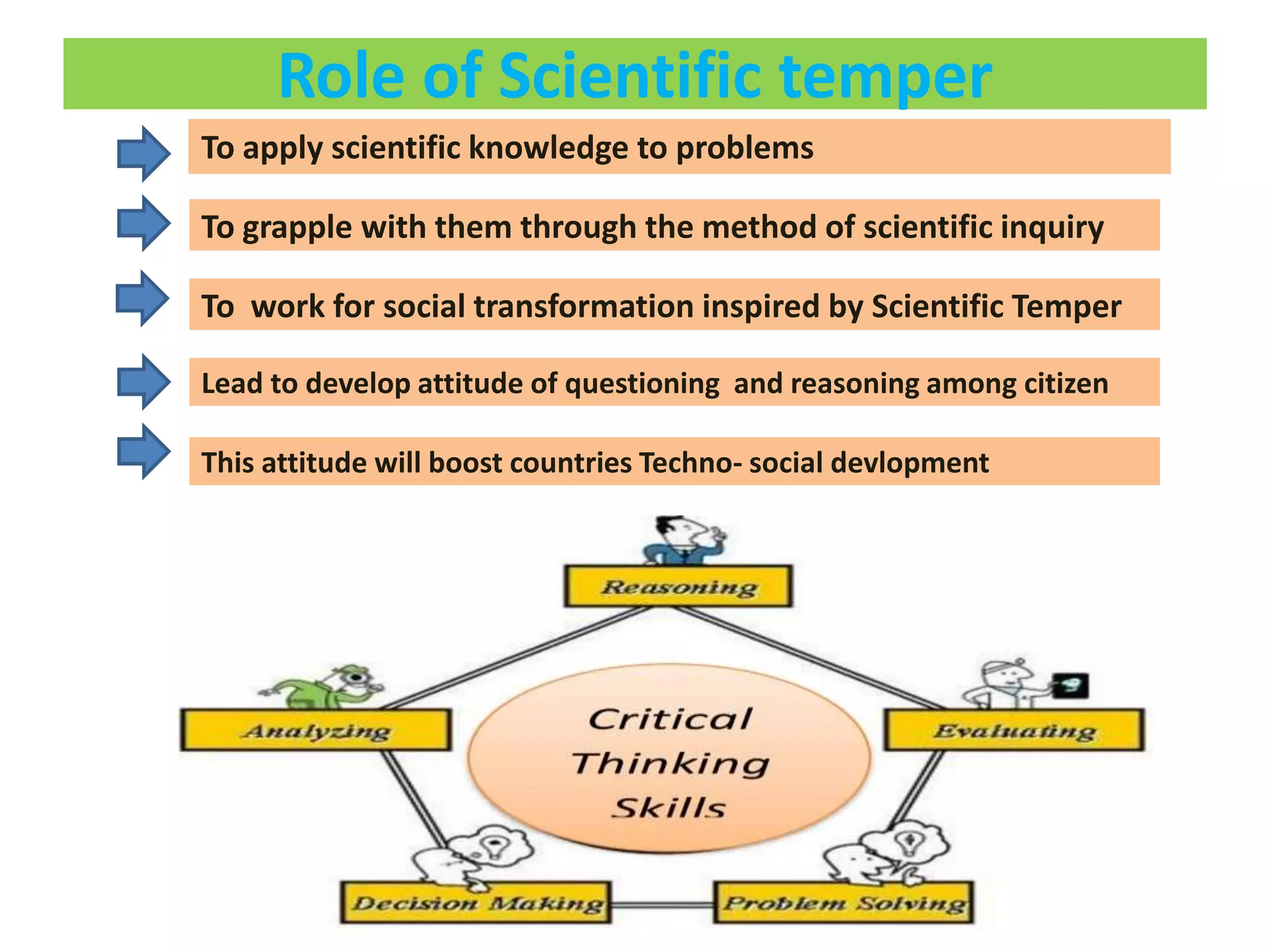 Scientific temper | PPTX
