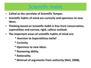 Scientific temper | PPTX