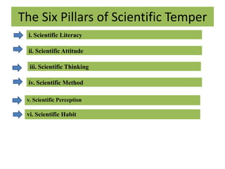Scientific temper | PPTX