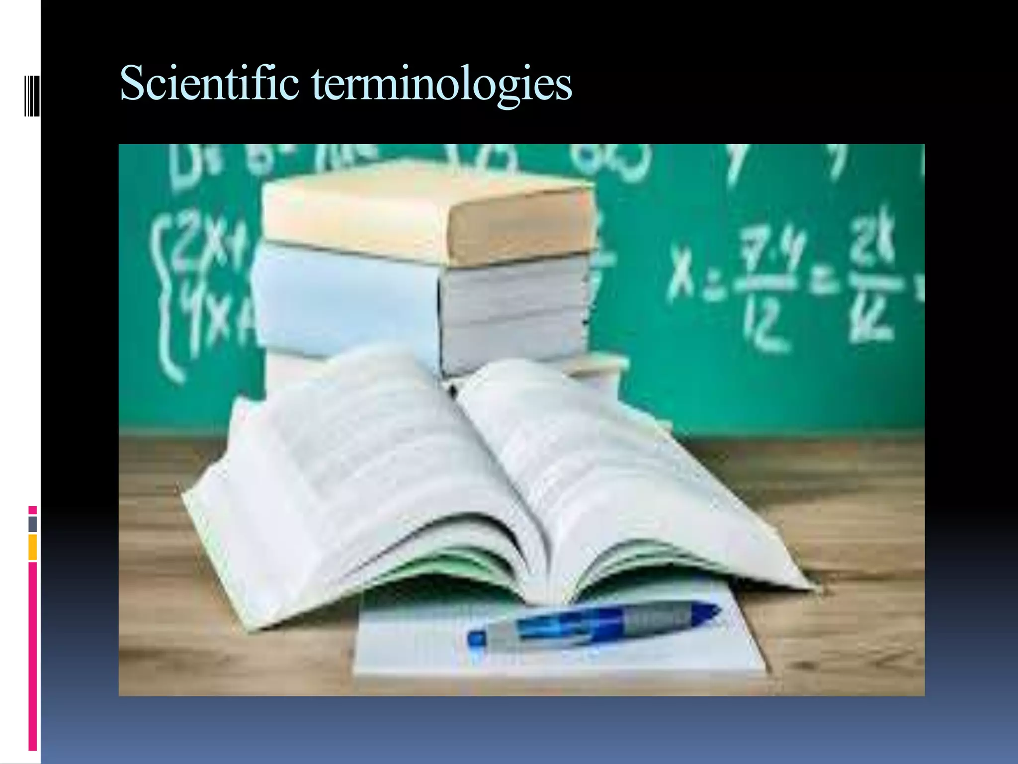 Scientific terminology | PPTX