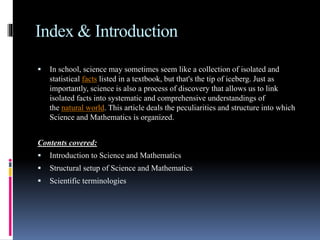 Scientific terminology | PPTX