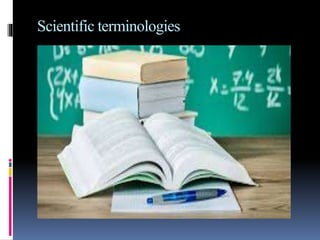 Scientific terminology | PPTX