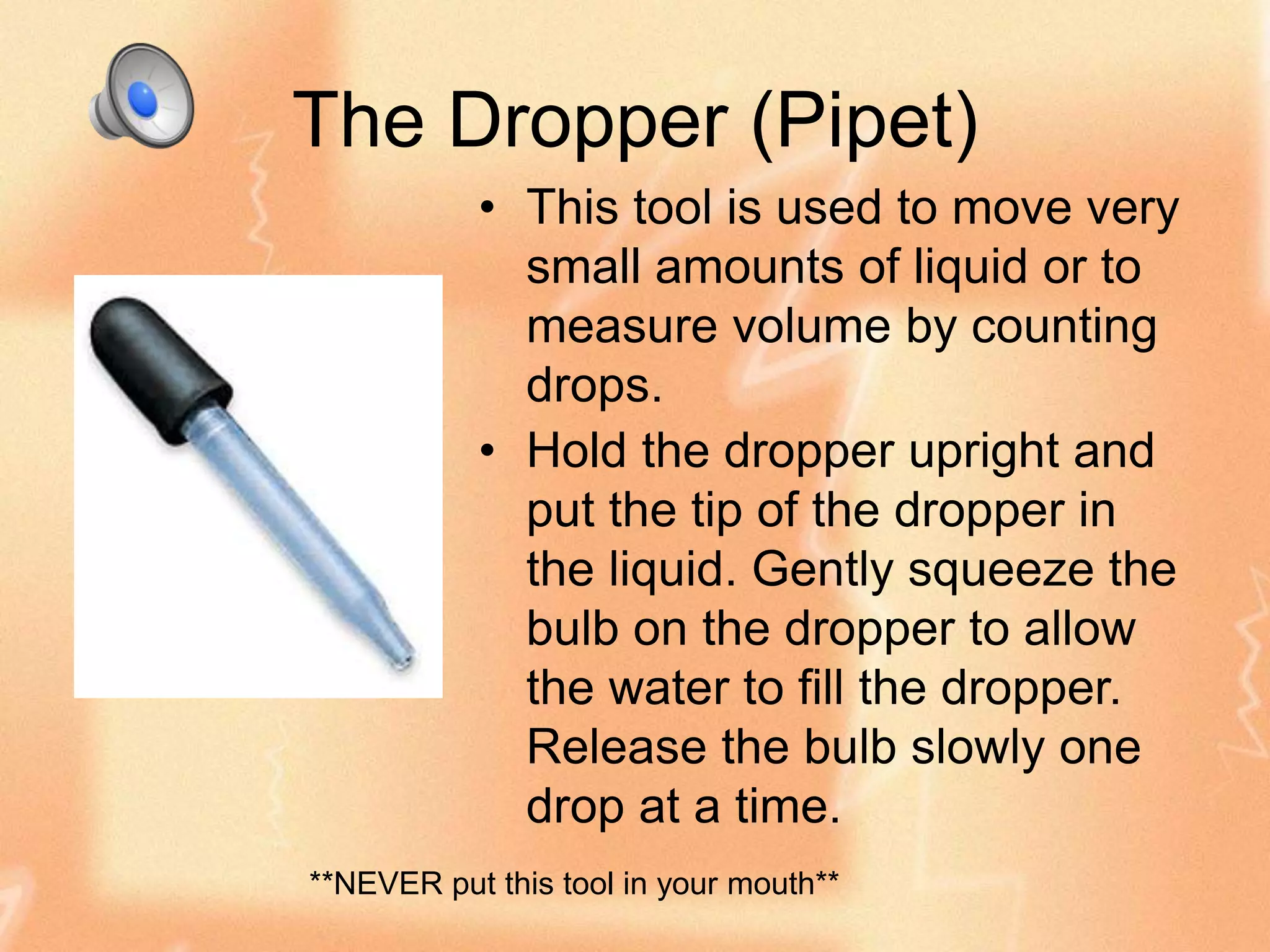Scientific tools measuring volume | PPSX