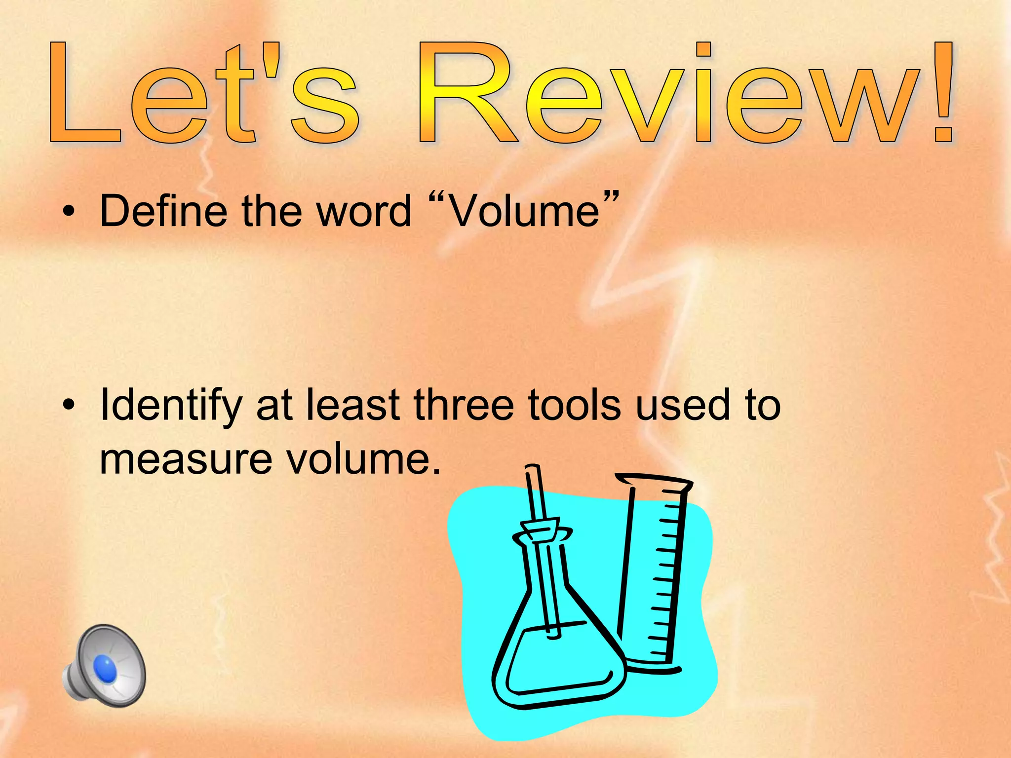 Scientific tools measuring volume | PPSX