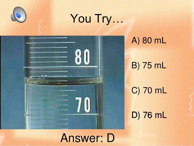 Scientific tools measuring volume