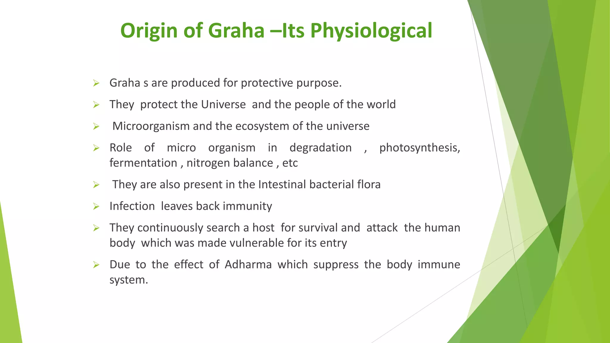 Scientific understanding of jataharini and graha rogas | PPTX