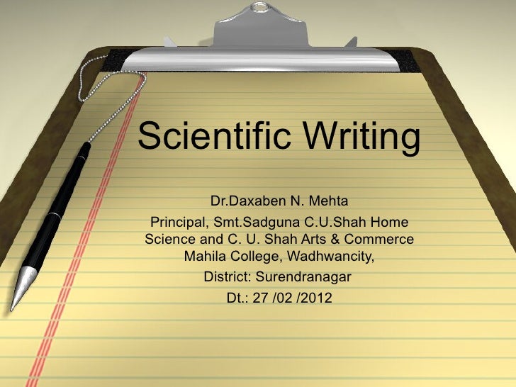 Scientific writing