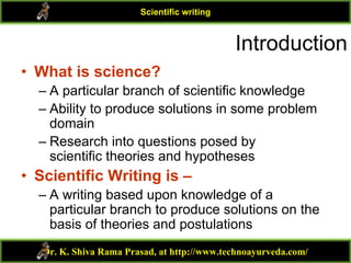 Scientific writing mgach&rc | PDF | Publishing Industry | Industries