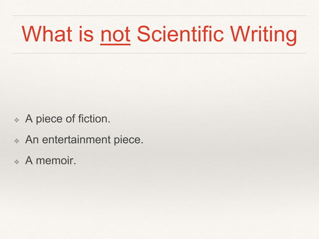 Scientific writing paper | PPT