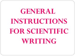 Scientific writing | PPT