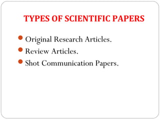 Scientific writing | PPT