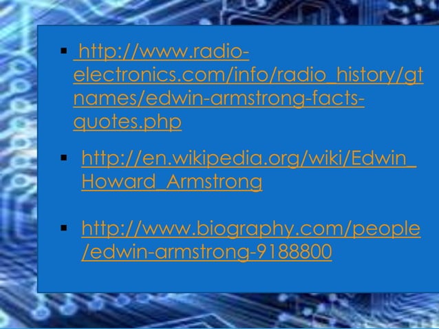 Edwin Armstrong | PPTX | College Radio | Music