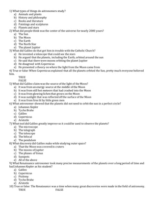 Scientists ducksters | DOCX | Astrology | Religion & Spirituality