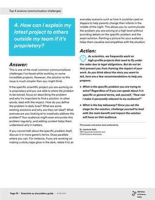 Scientists as Storytellers Guide | PDF