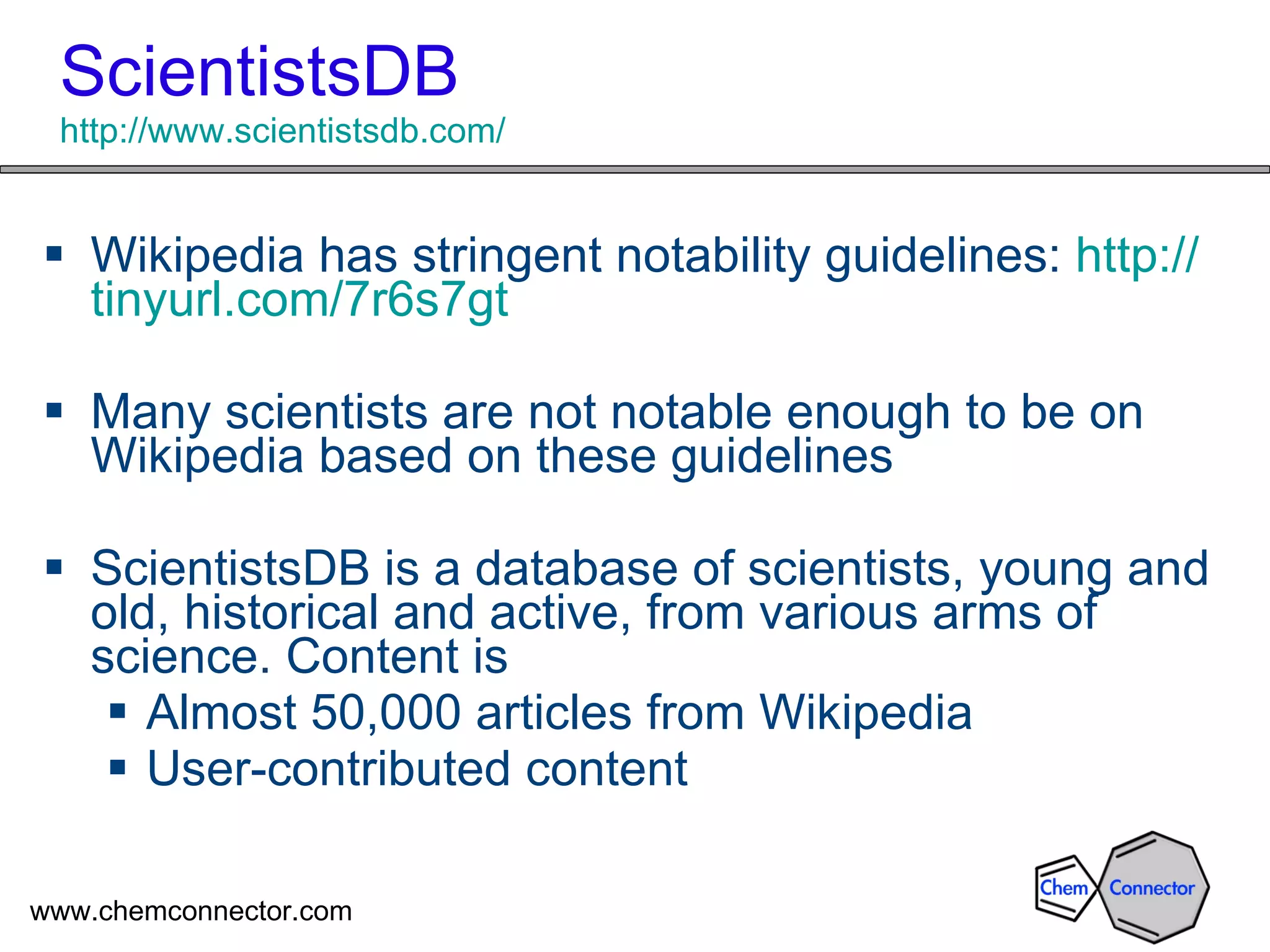 Scientists Database | PPT
