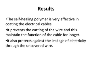 polymers,self healing electrical cables,IDM15 | PPT