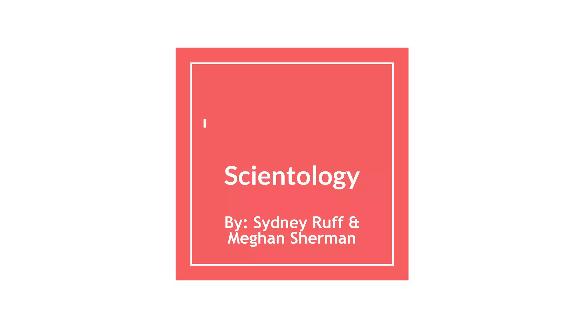 Scientology | PPTX