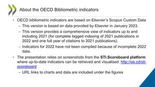 OECD bibliometric indicators: Selected highlights, March 2023 edition | PDF