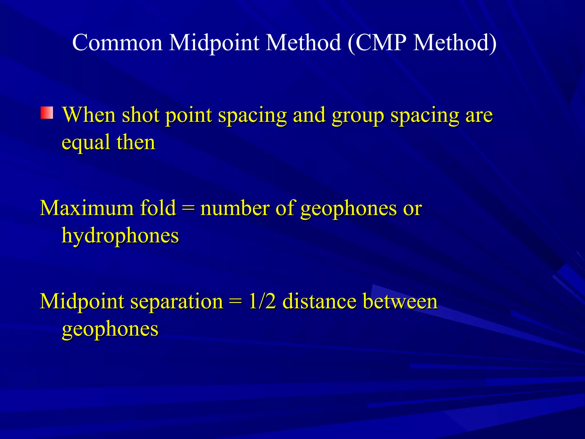 Seismic geometric corrections | PPT