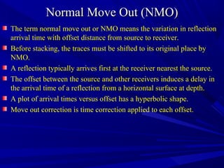 Seismic geometric corrections | PPT