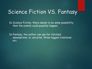 Sci fi and fantasy notes | PPT