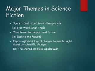Sci fi and fantasy notes | PPT