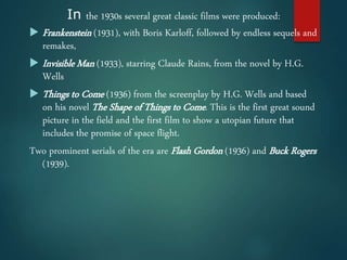 Sci fi and fantasy notes | PPT