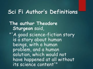 Sci fi and fantasy notes | PPT