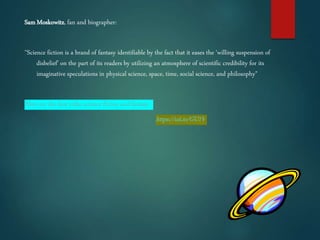 Sci fi and fantasy notes | PPT