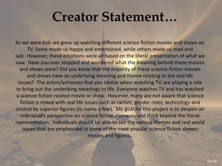 The Reality of Science Fiction Around Us.. | PPTX