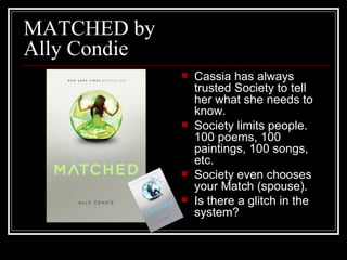 Sci Fi For Teens and Tweens Who Don't Like Sci Fi | PPT