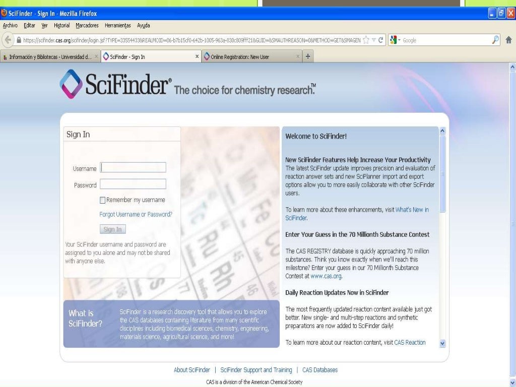 Scifinder N Login