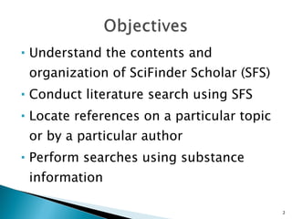 SciFinder Scholar | PPT