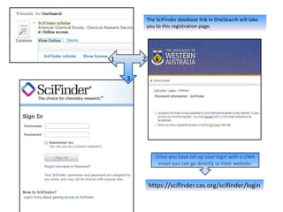 SciFinder Scholar CAS Chemistry Database | PPT